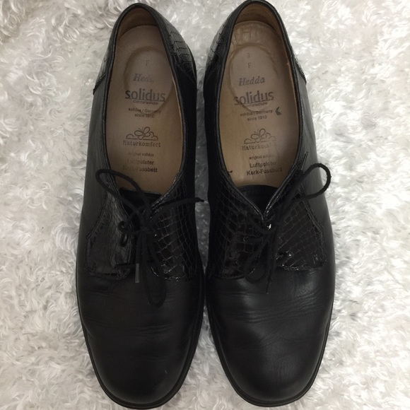 Solidus | Shoes | Solidus Hedda Comfort Black Leather Shoes Z88 | Poshmark